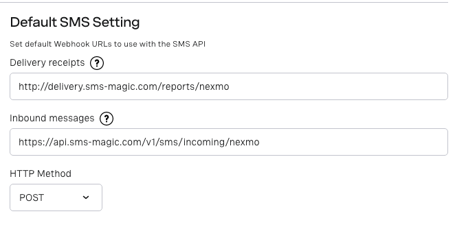 TPI Integration with Nexmo/Vonage - SMS-Magic Messaging Guides