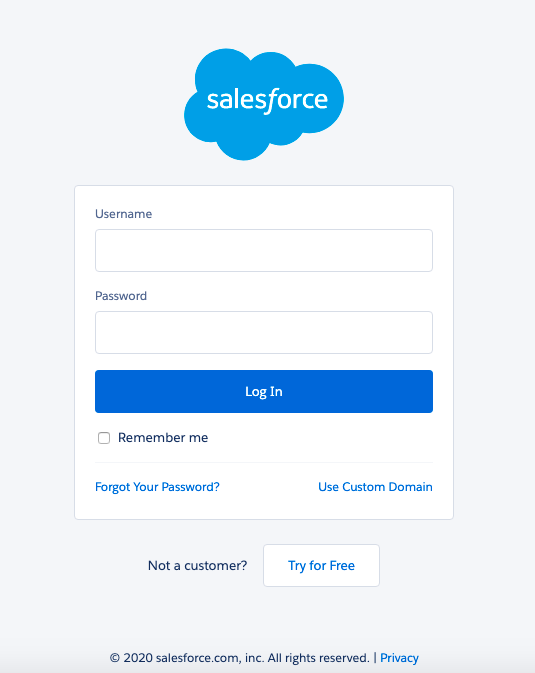 Sign In Using Salesforce CRM - SMS-Magic Web Portal