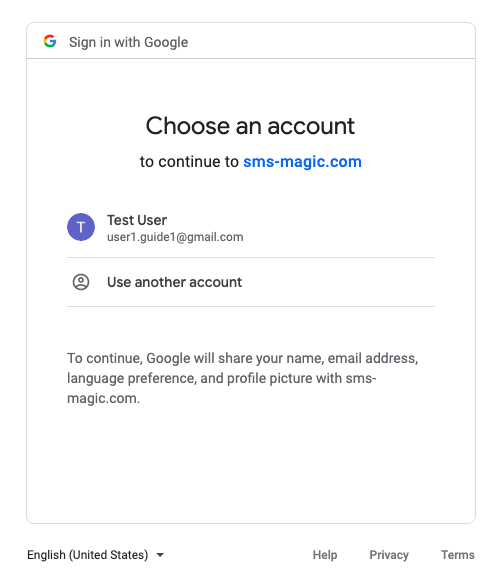 Sign In Using Google+ or Facebook Account - SMS-Magic Web Portal