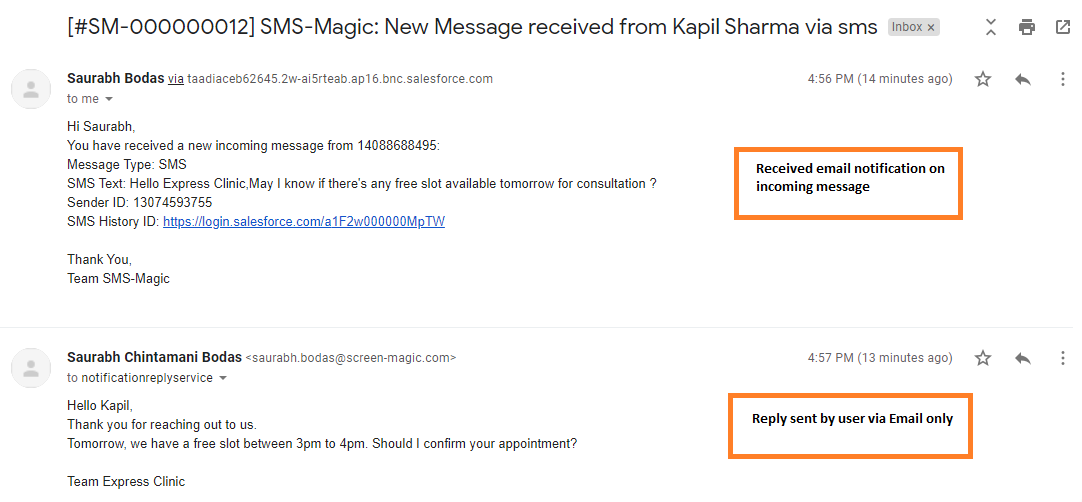 Email To Text Overview - SMS-Magic Salesforce Documentation