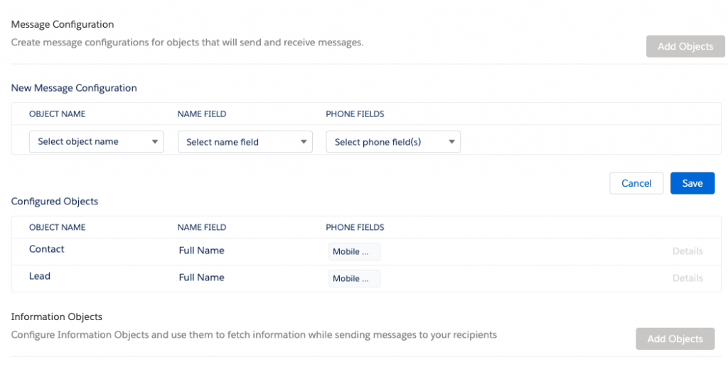 Message Configuration - SMS-Magic Salesforce Documentation