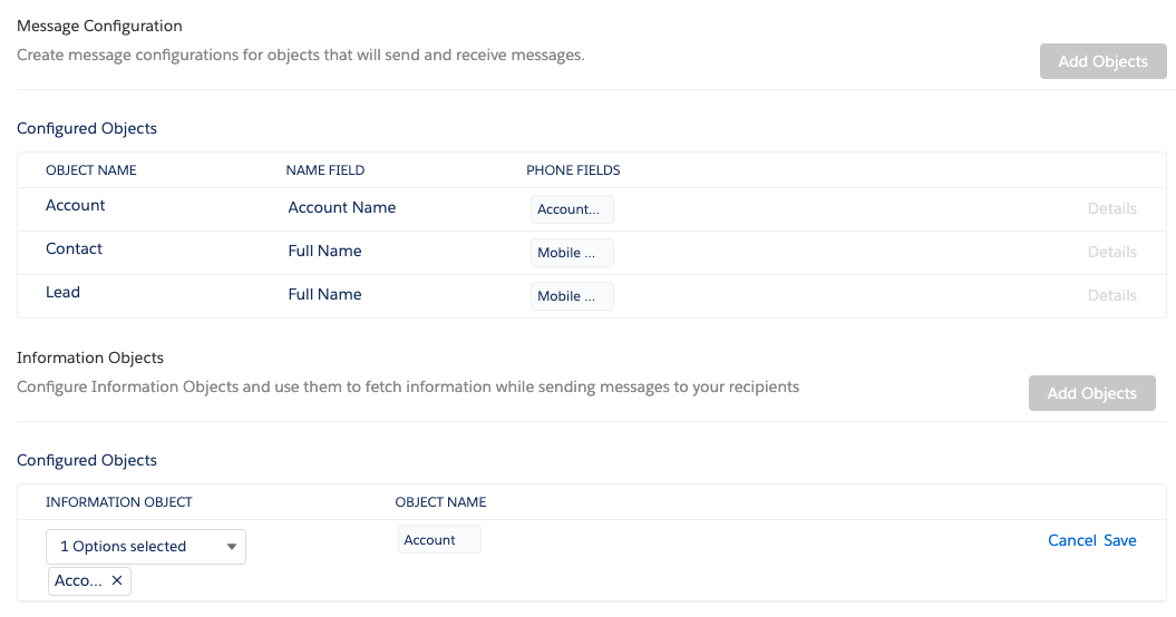 Message Configuration - SMS-Magic Salesforce Documentation