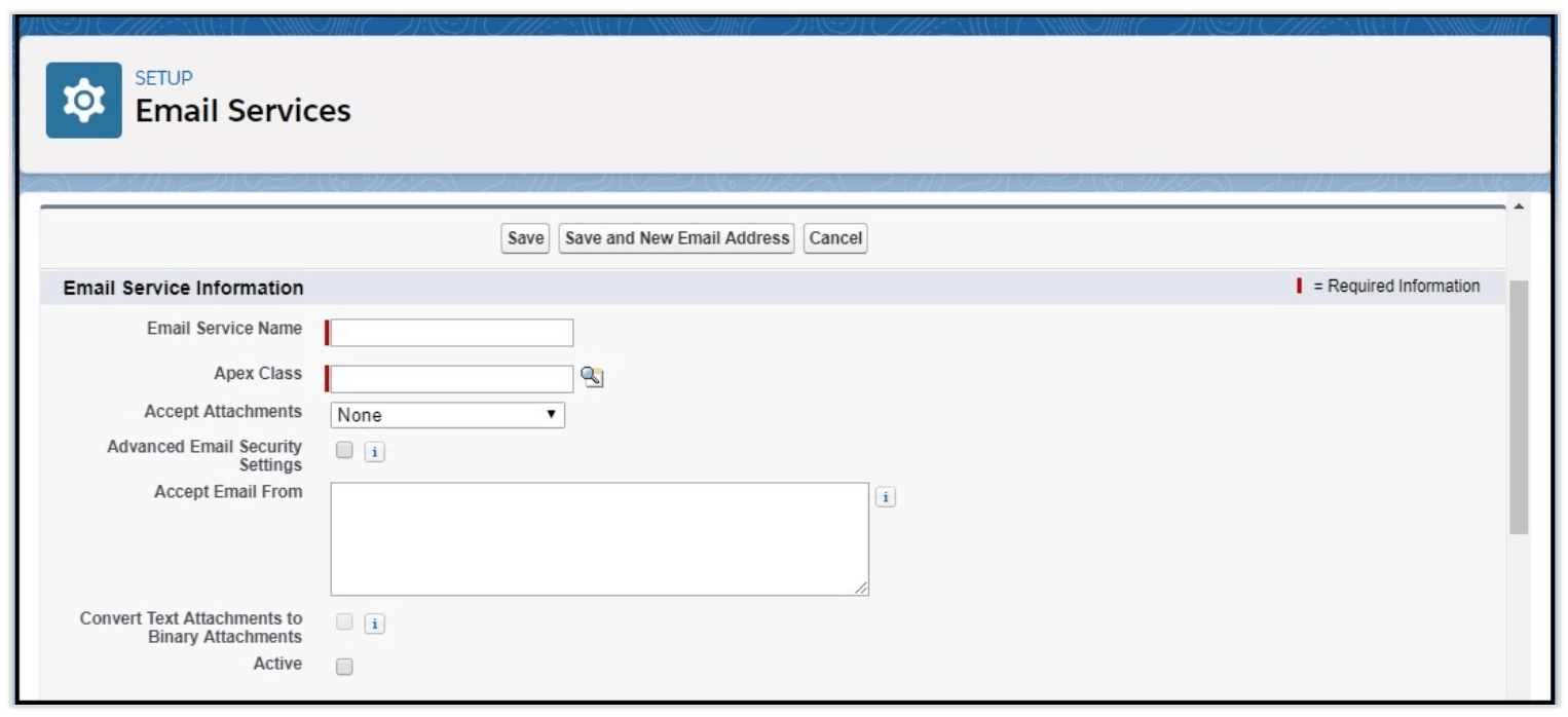 Setup Email Services - SMS-Magic Salesforce Documentation