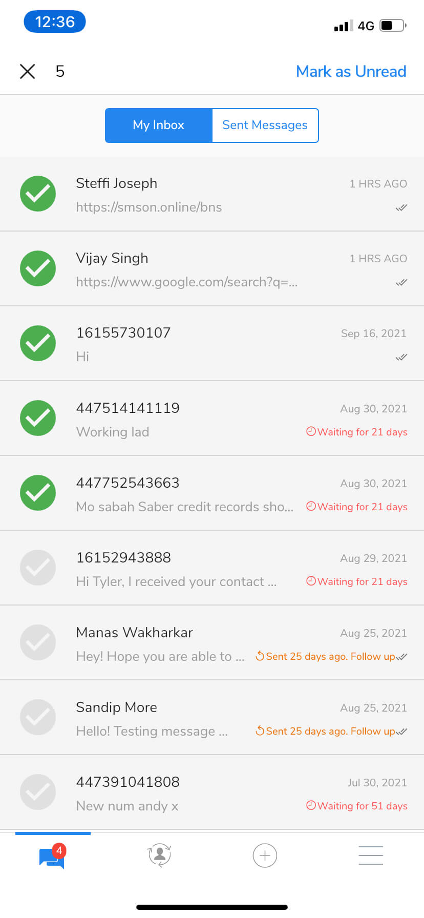 Inbox - SMS-Magic Salesforce Documentation