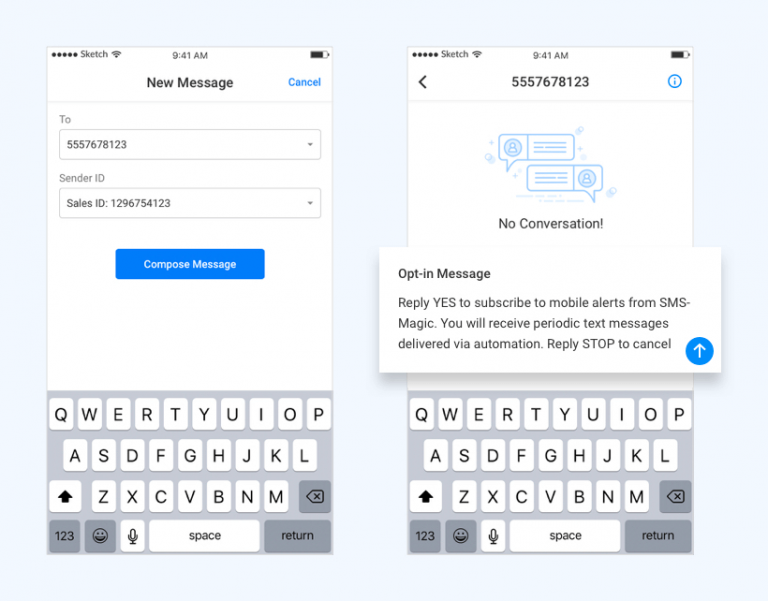 Sending a Message to an Unknown Number - SMS-Magic Salesforce Documentation