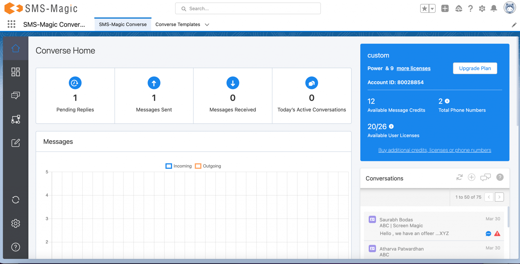 How to Use Custom Inbox - SMS-Magic Salesforce Documentation