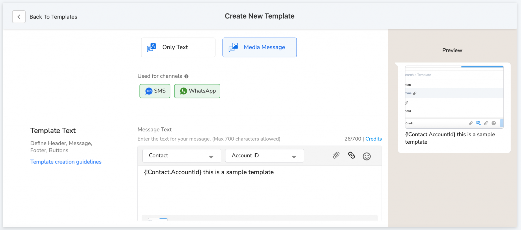 Create New Media Message Template (Package Version 1.73 onwards) - SMS ...