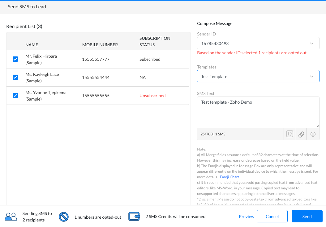 Overview - SMS-Magic Zoho Documentation