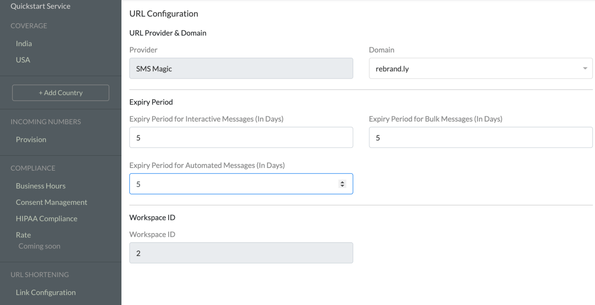 Configuration Steps - SMS-Magic Zoho Documentation