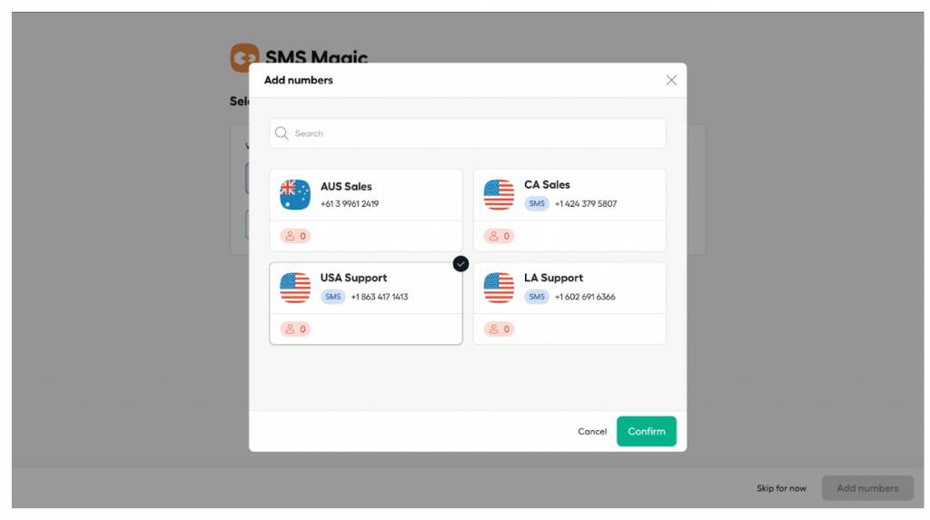 Getting Started (Integration and Connecting Numbers) - SMS-Magic Zoho Documentation